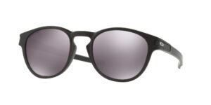 oakley men's oo9265 latch oval sunglasses, matte black/prizm black, 53 mm