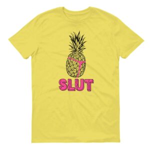 brooklyn nine-nine pineapple slut men's short sleeve t-shirt - banana - large