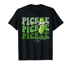 pickle slut canned food funny pickle slut who loves pickles t-shirt