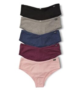 victoria's secret pink women's cotton cheeky underwear, panties for women, neutral, (xs)