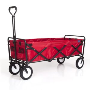 mac sports wtcx-201 extended collapsible folding outdoor utility wagon, red