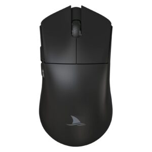 darmoshark m3 wireless gaming mouse,tri-mode 2.4g/usb-c/bluetooth mouse up to 26000dpi,paw3395 optical sensor lightweight 58g,5 programmable button 500mah battery life,computer mouse for laptop,pc,mac