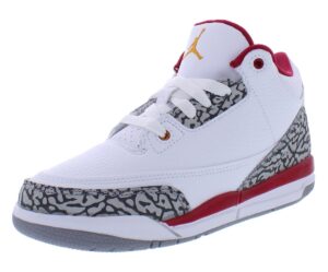 jordan preschool air jordan 3 ps 429487 126 cardinal - size 2.5y