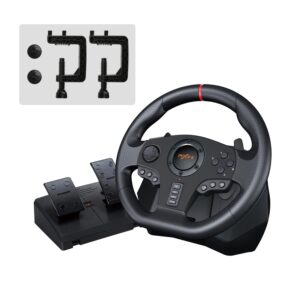 pxn v900 gaming racing wheel - game steering wheel driving wheel, used - like new volante pc 270/900 degree race steering wheel with pedals for ps3 ps4