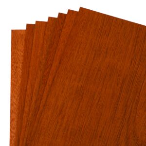 mahogany veneer, 8" x 8", 7-piece