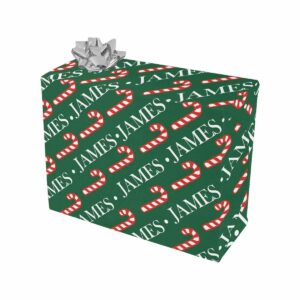 artsadd personalized christmas wrapping paper rolls for boys&girls kids adults, custom gift wrapping paper roll 58 x 23 inches