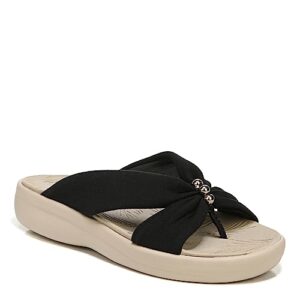 bzees womens promise slide sandal black 6 m