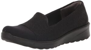 bzees womens galaxy slip-on black eyelet 6 m