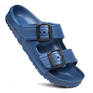 aerothotic women’s arcus comfort eva beach slide sandals (arcus navy, 7)