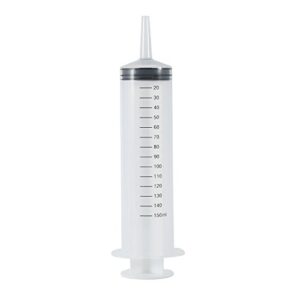 150ml measuring syringe large plastic feeding syringe measuring syringe for measuring hydroponic nutrient and solution preparation