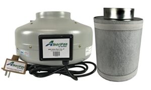 amerifan - aif6-kit amerifan aif6 duct booster exhaust, for growing, hydroponics, heating, cooling, venting, hvac, steel, 120v supply voltage