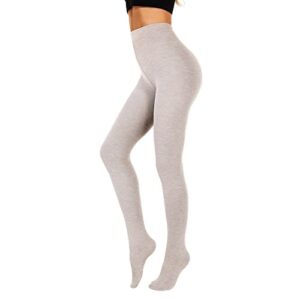 fleece lined tights women winter thermal warm leggings for women thick tights slimmer opaque pantyhose buckwheat color one size