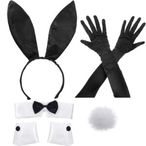 zhanmai bunny costume set including bunny ear headband, cuffs and tail accessory for easter party