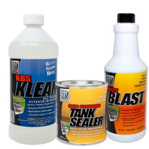 kbs coatings 52050 large cycle tank sealer kit, seals up to 12 gallon tank