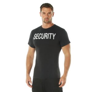 rothco two-sided security t-shirt, black - l