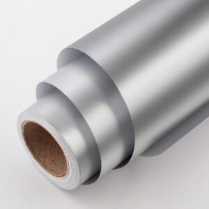 homeral jumbo matte silver wrapping paper roll - solid color for birthday, wedding, christmas, all occasion - 30 inch x 32.8 feet