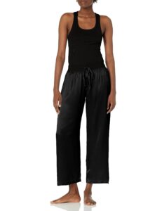 pj harlow womens charlie/jolie capri pajama set, black, small us