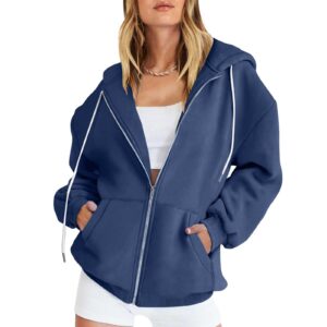 today deals today womens hoodies fall fashion hooded jacket trendy oversized sweatshirts casual zip clothes y2k cute teen girls clearance