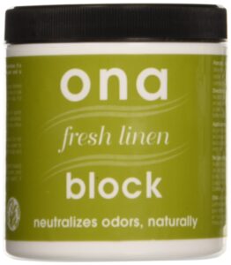 ona products on10051 ona block fresh linen, 6 ounce automotive-air-fresheners, 6 oz, natural