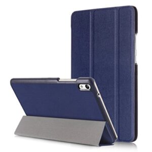 mntech sleep folding stand leather protective case cover for huawei mediapad t2 8 pro 8inch (blue)