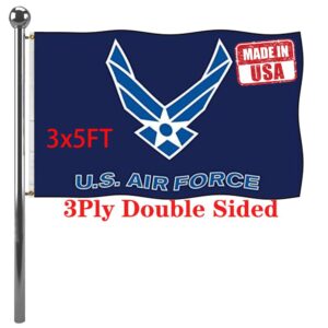 jayus us air force wing military flags 3x5 outdoor double sided heavy duty united states air force flag banner with 2 grommets