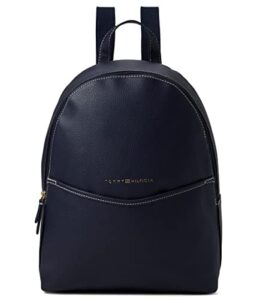 tommy hilfiger ricky ii flap backpack embossed tommy neoprene black one size