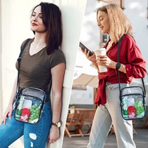 Stadium Approved Clear Mini Backpack,Clear Bag Stadium Approved,Clear Crossbody Purse Bag for women and men